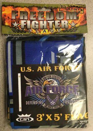 Air Force Defending Freedom Black Flag 3x5 FT