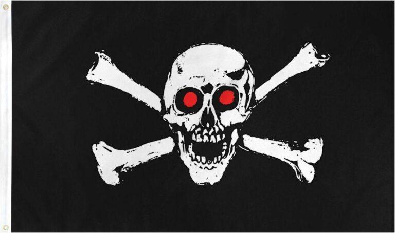 Pirate Red Eyes Flag 3x5 FT
