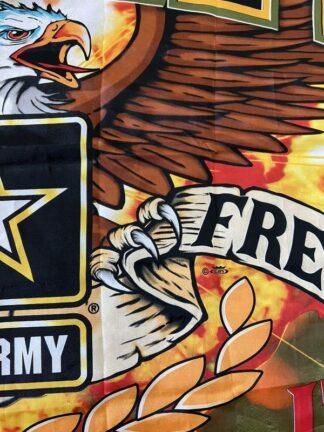 Army Defending Freedom Gold Flag 3x5 FT