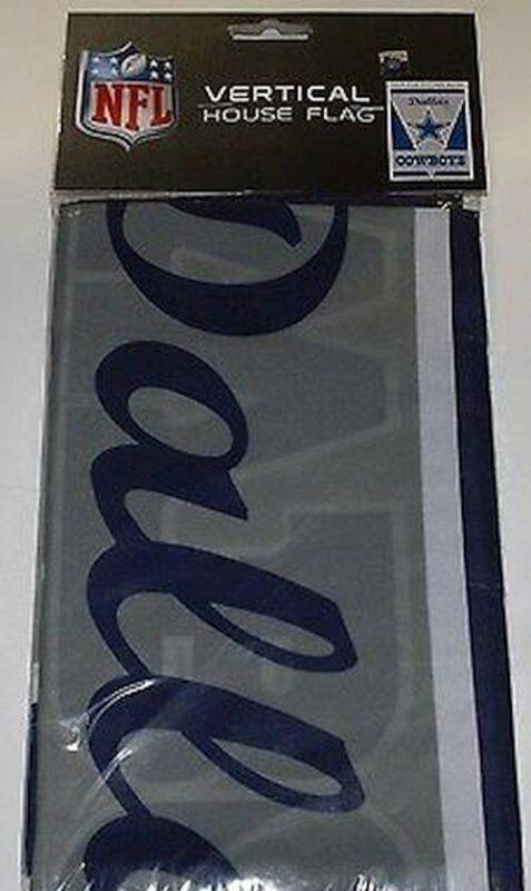 Dallas Cowboys Blue Silver Star Scroll Wall Banner 28x40 In
